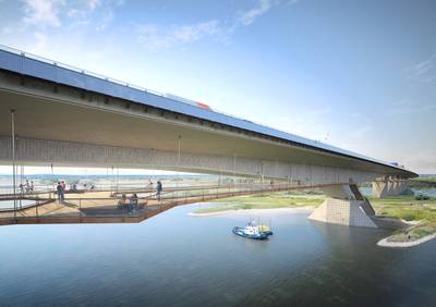 Nieuwe brug over de A15 krijgt hangend fietspad, dit zijn de tekeningen ...