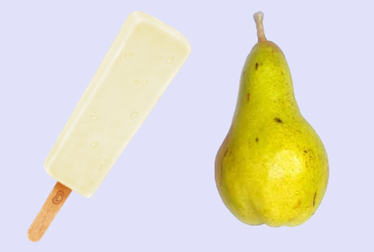Is een perenijsje net zo gezond als een echte peer? | Humo