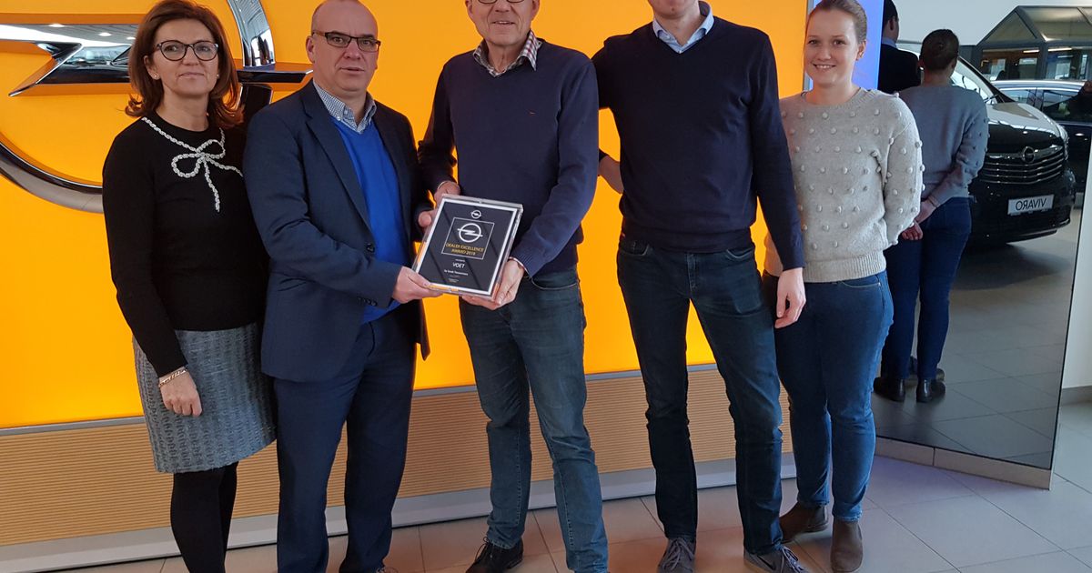 Opel garage Voet voor tweede keer beste Opel dealer van het land ...